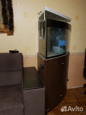 Аквариум угловой панорамный