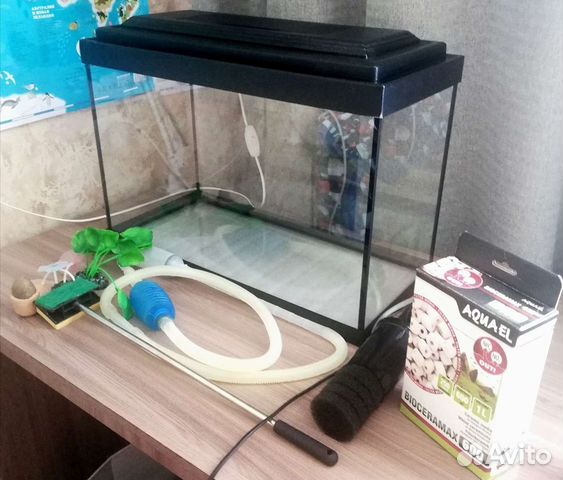 Аквариум с аксессуарами