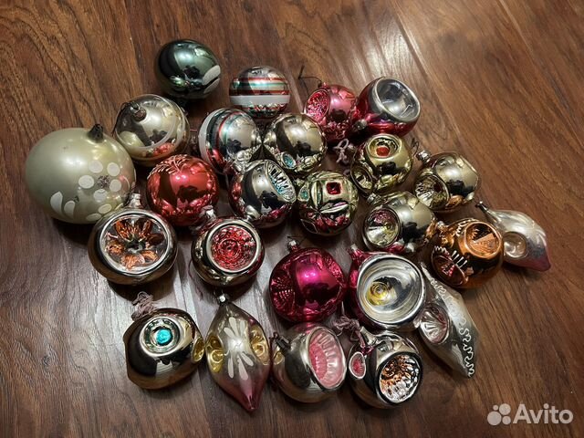 Советские елочные игрушки шары СССР купить в Москве | Хобби и отдых | Авито